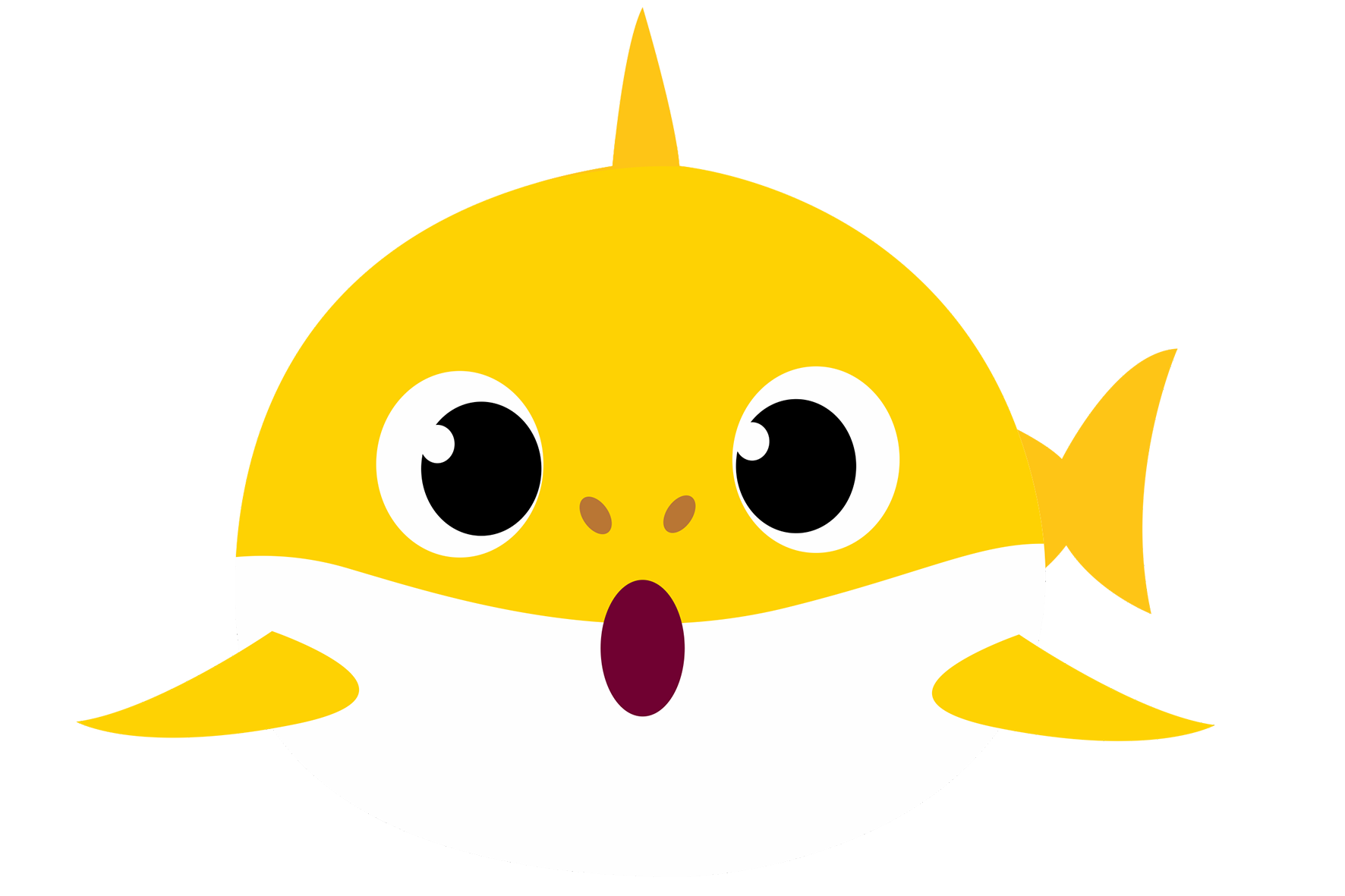 Baby Shark Amarelo 1 OrigamiAmi
