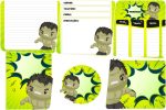 Etiqueta Escolar Hulk para Imprimir - Arte para toda a festa