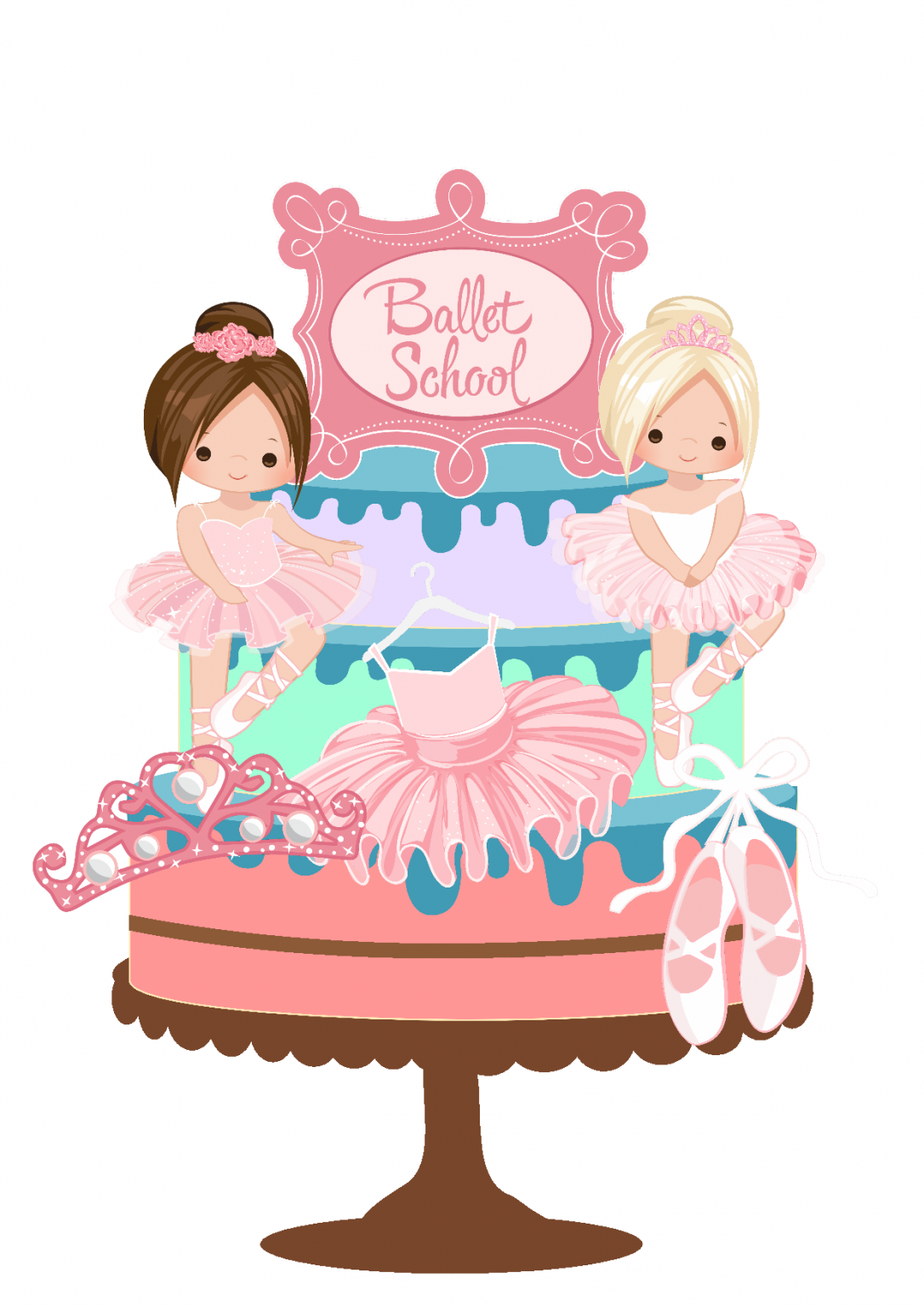 Topo De Bolo Bailarina Para Imprimir Arte Para Toda A Festa