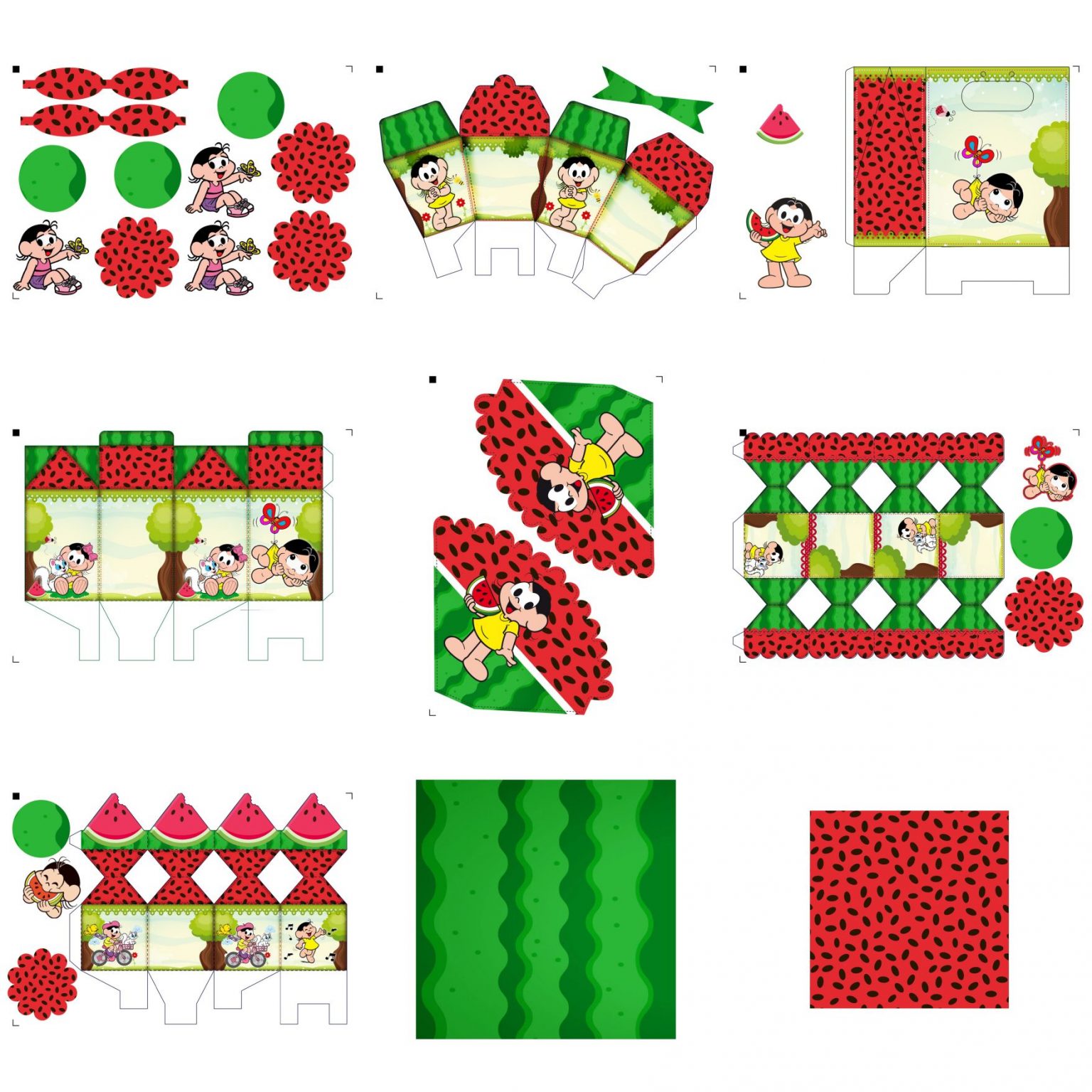 Kit Festa Magali Turma da Mônica para imprimir - Arte para toda a festa