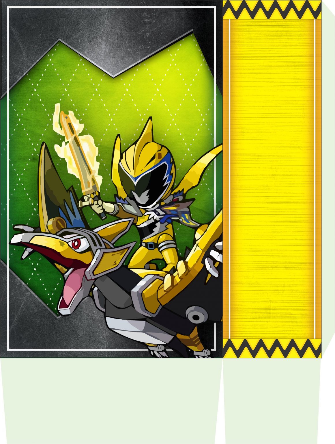 Kit Festa Power Rangers Dino Charge para imprimir - Arte para toda a festa