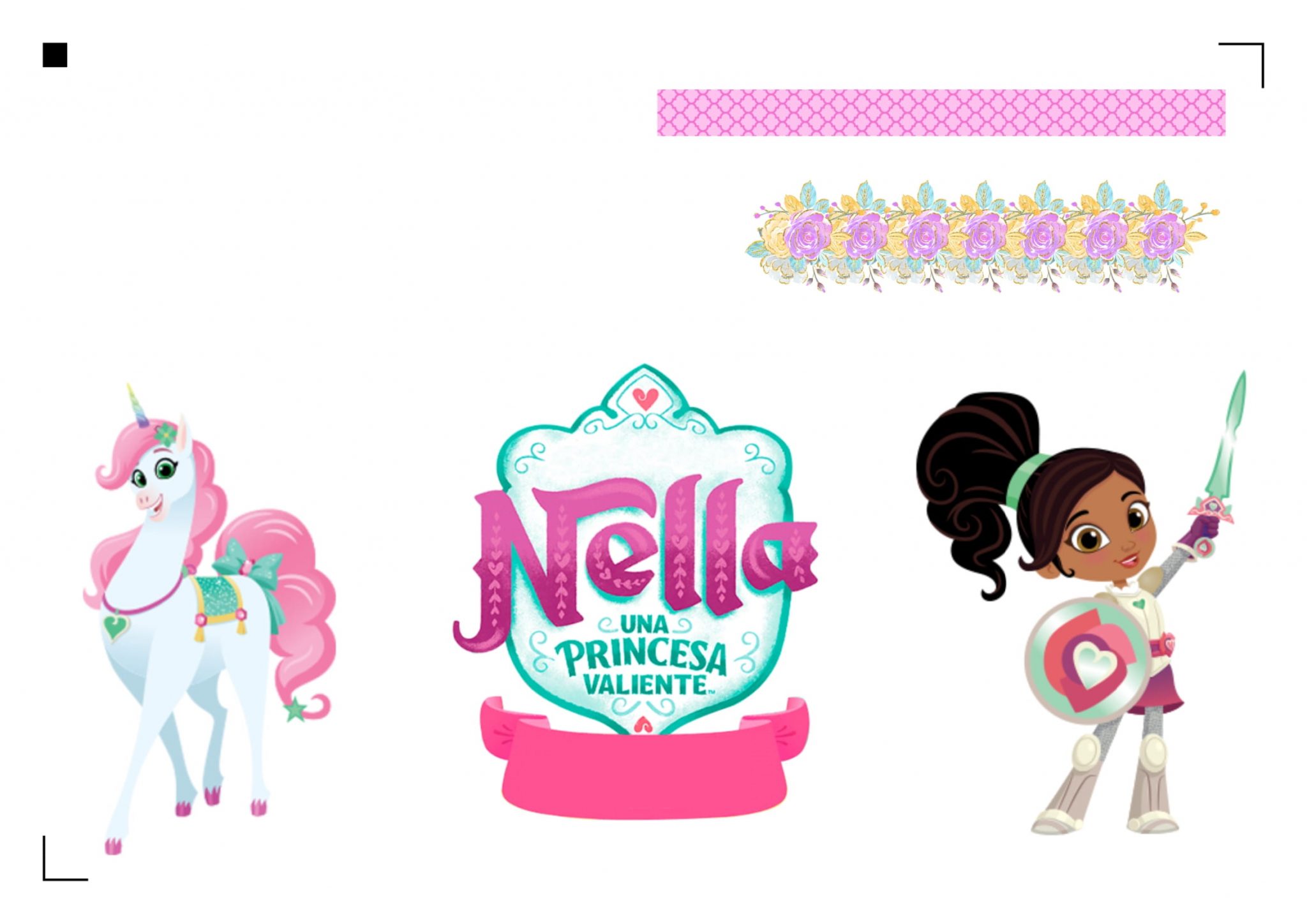 Kit Festa Princesa Nella para imprimir - Arte para toda a festa