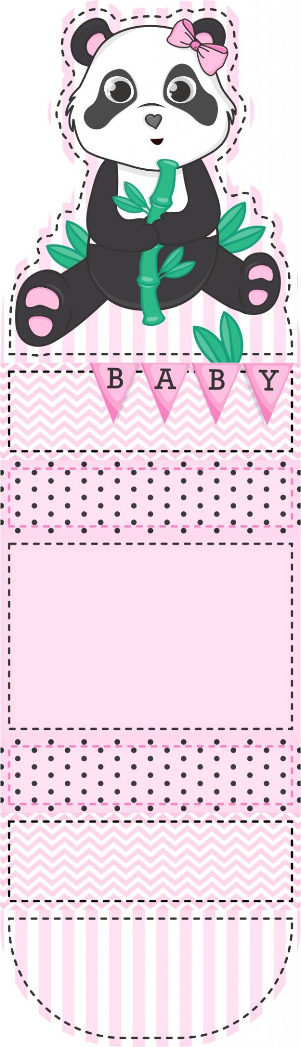 Kit Festa Panda Baby para imprimir - Arte para toda a festa