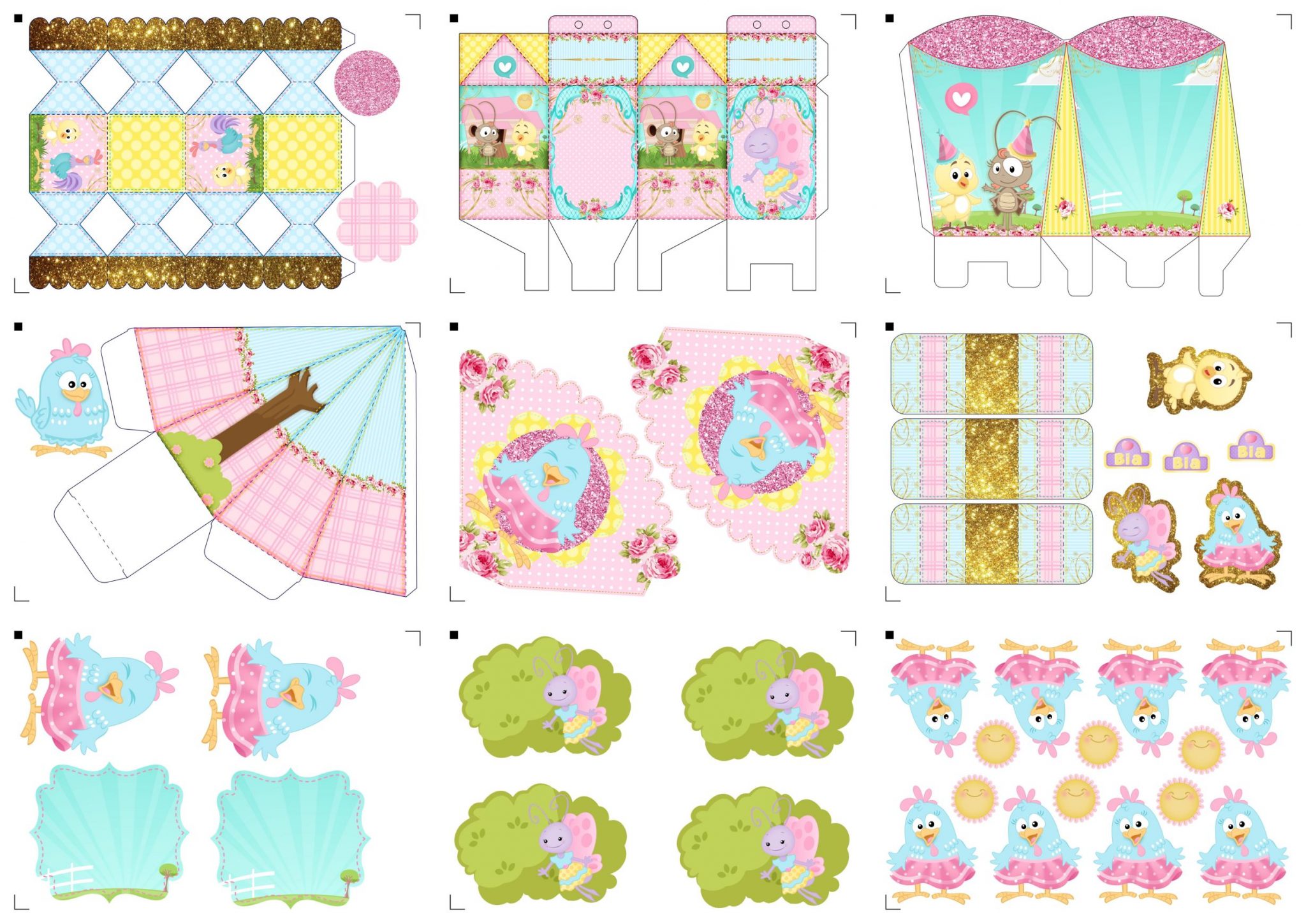 Kit Festa Pintando o sete para imprimir - Arte para toda a festa